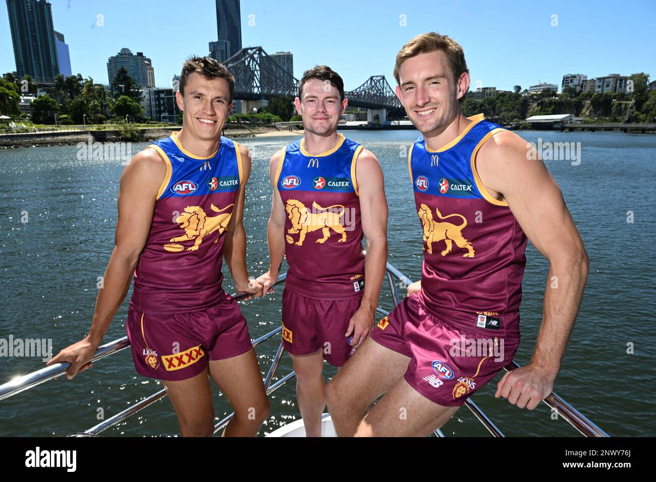 Brisbane Lions new vice-captain Hugh McCluggage (left) and co-captain’s ...