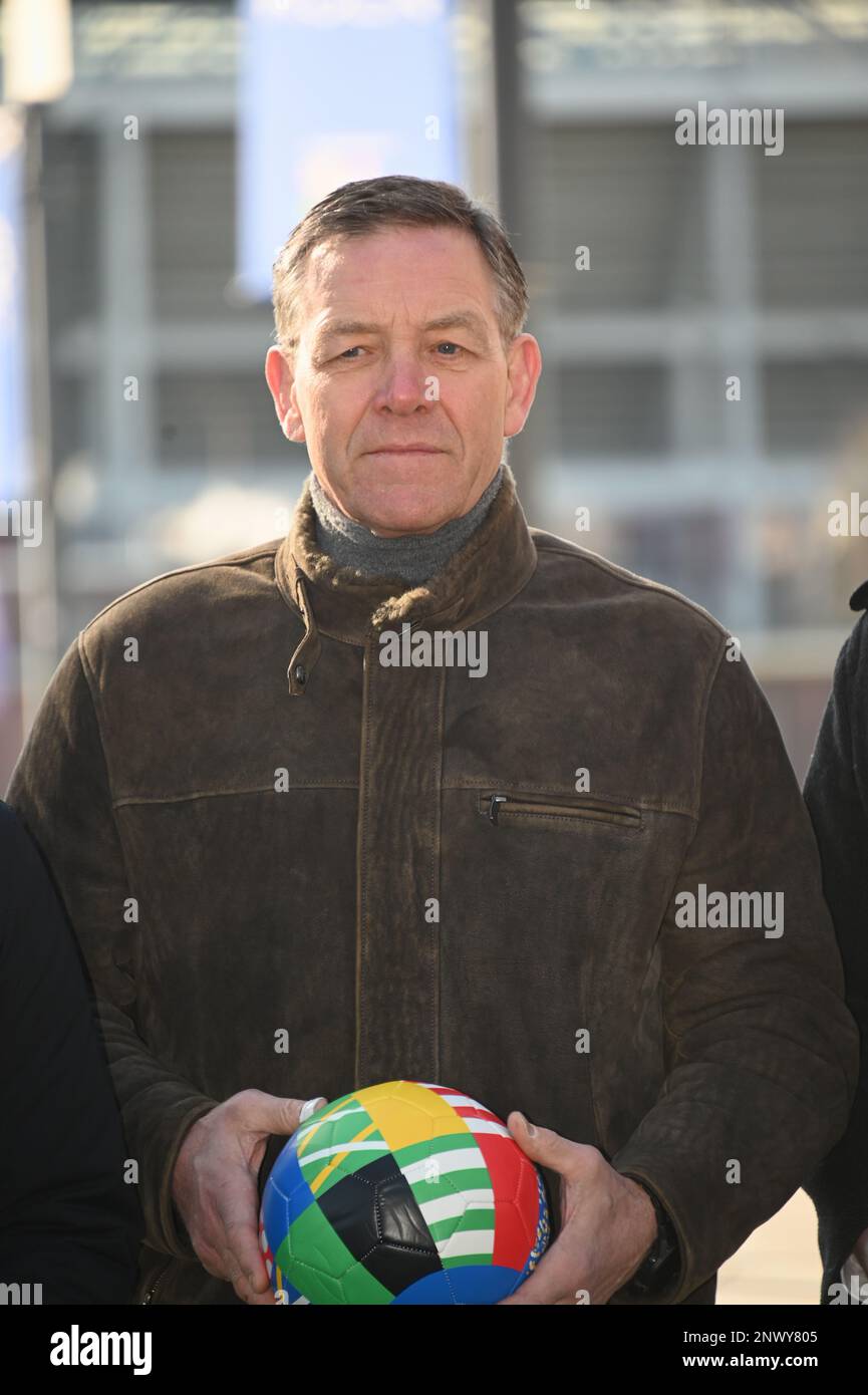 Cologne, Germany. 28th Feb, 2023. Handball national coach Alfred ...