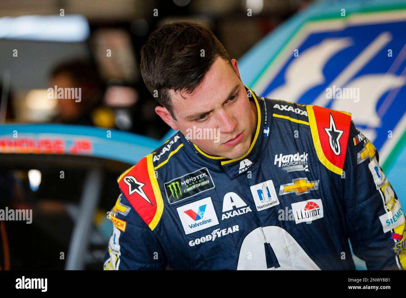 Alex Bowman (88) during practice for the Monster Energy NASCAR Cup ...