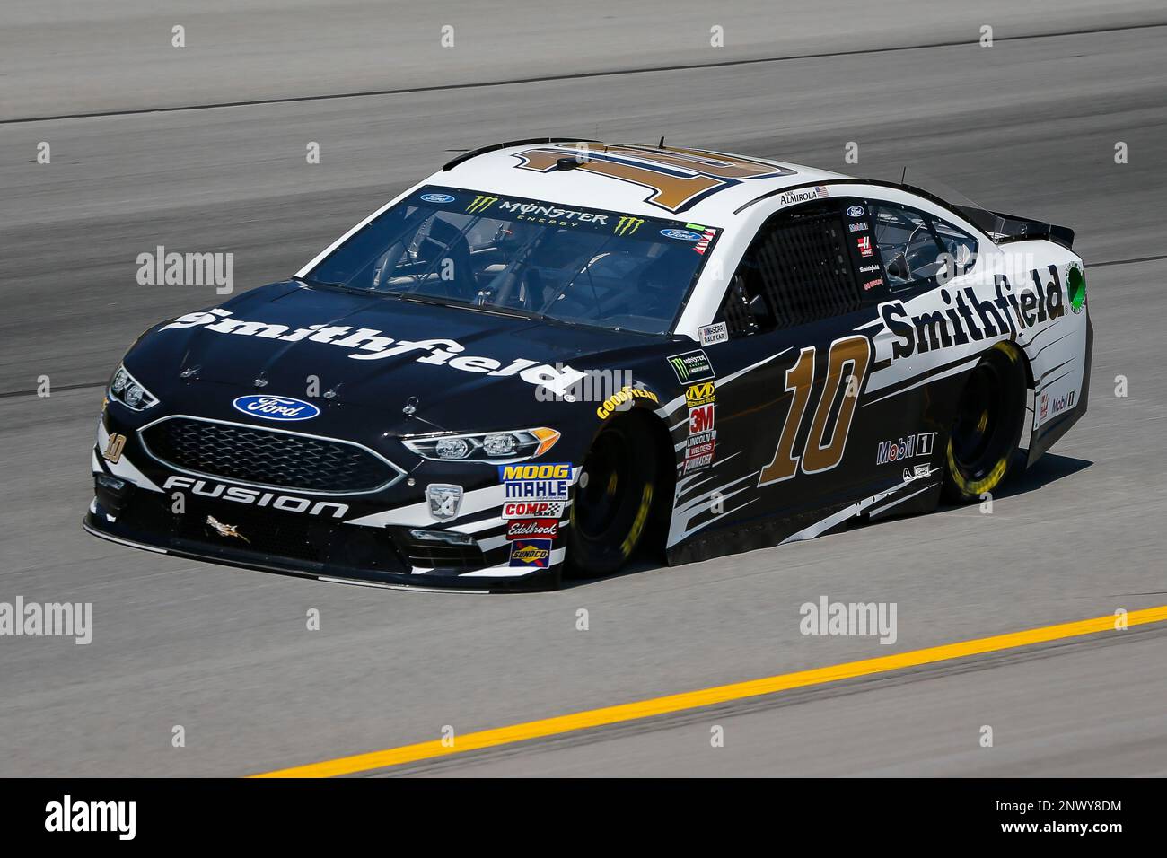 Aric Almirola (10) during practice for the Monster Energy NASCAR Cup ...