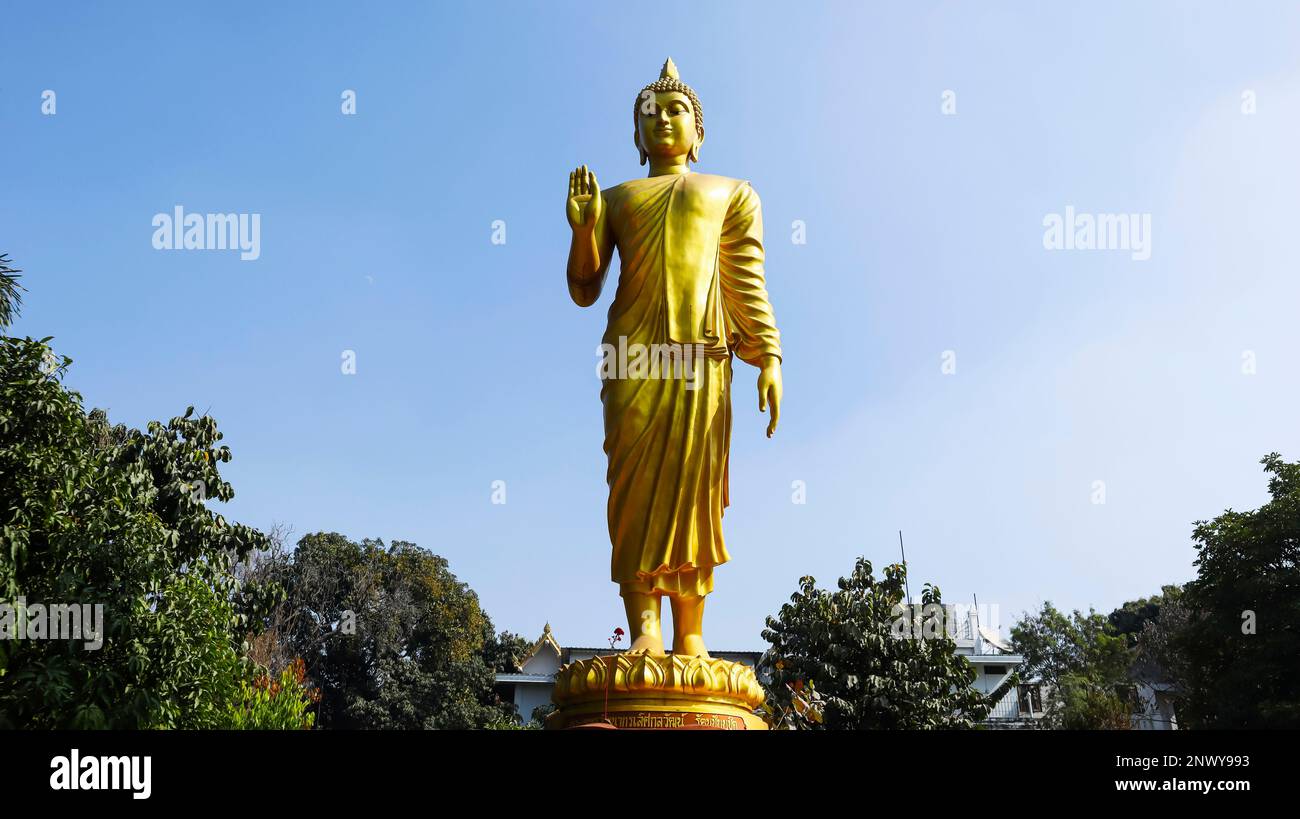 Beautiful Statue of Lord Budhha, Bodh Gaya, Bihar, India Stock Photo ...