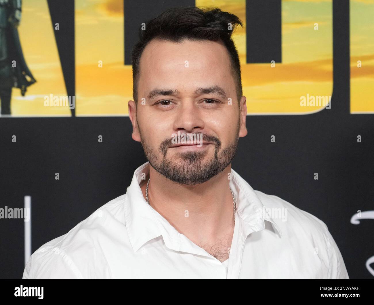 Hollywood, CA, February 28, 2023. Daniel Logan arrives at the Disney+ THE MANDALORIAN Season 3 ...