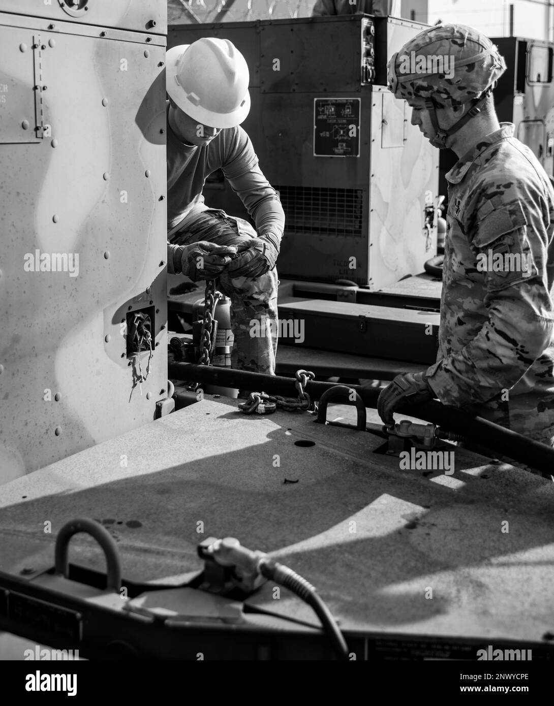 Wheeled vehicle mechanic 91b Black and White Stock Photos & Images - Alamy