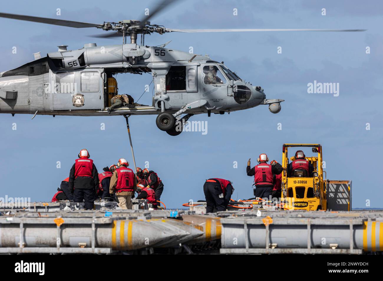 An MH-60S Sea Hawk helicopter, assigned to Helicopter Sea Combat ...