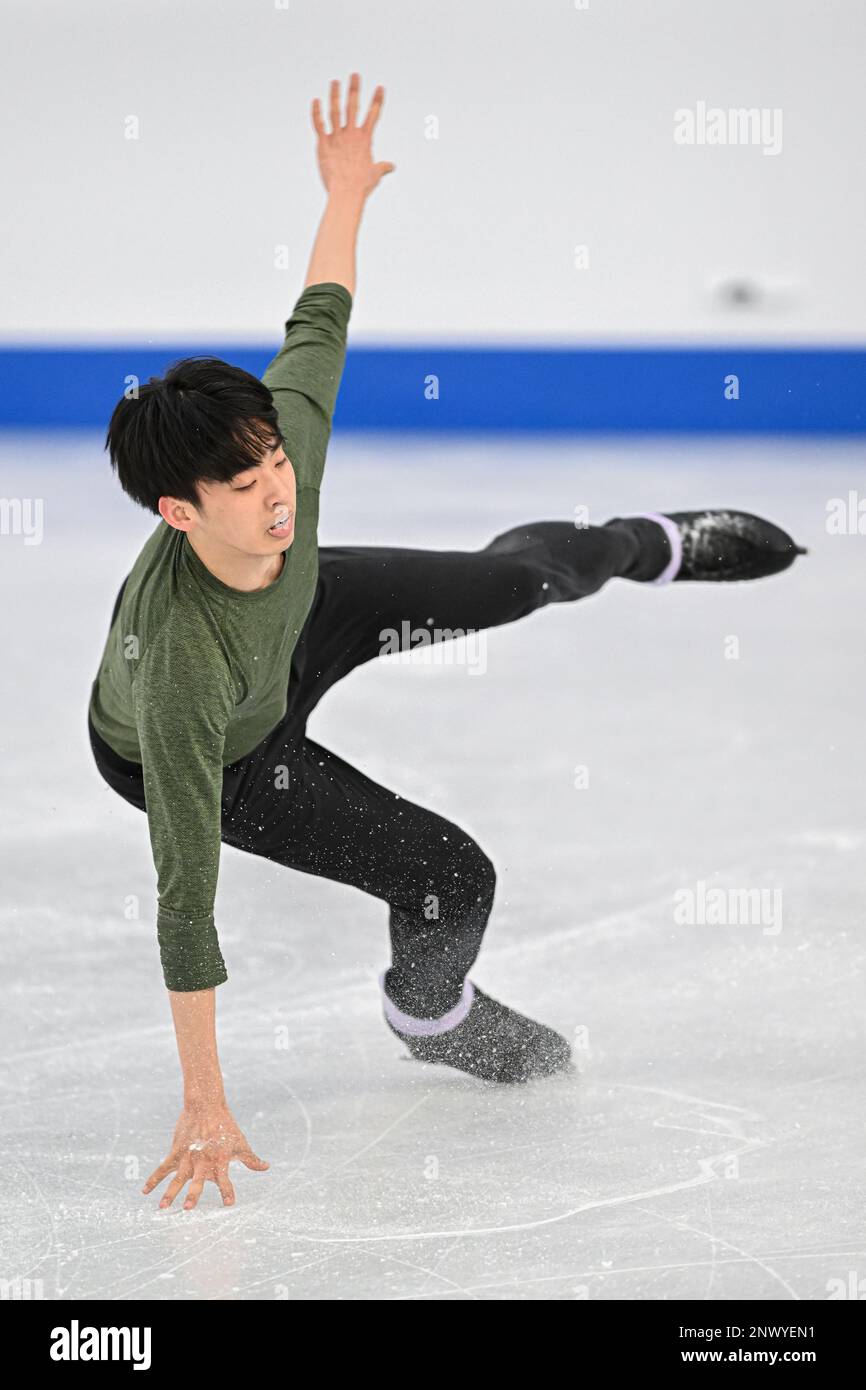 Heung Lai ZHAO (HKG), during Men Practice, at the ISU World Junior ...