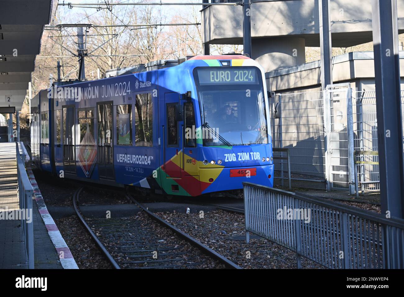 Cologne, Germany. 28th Feb, 2023. Presentation of the new KVB streetcar ...