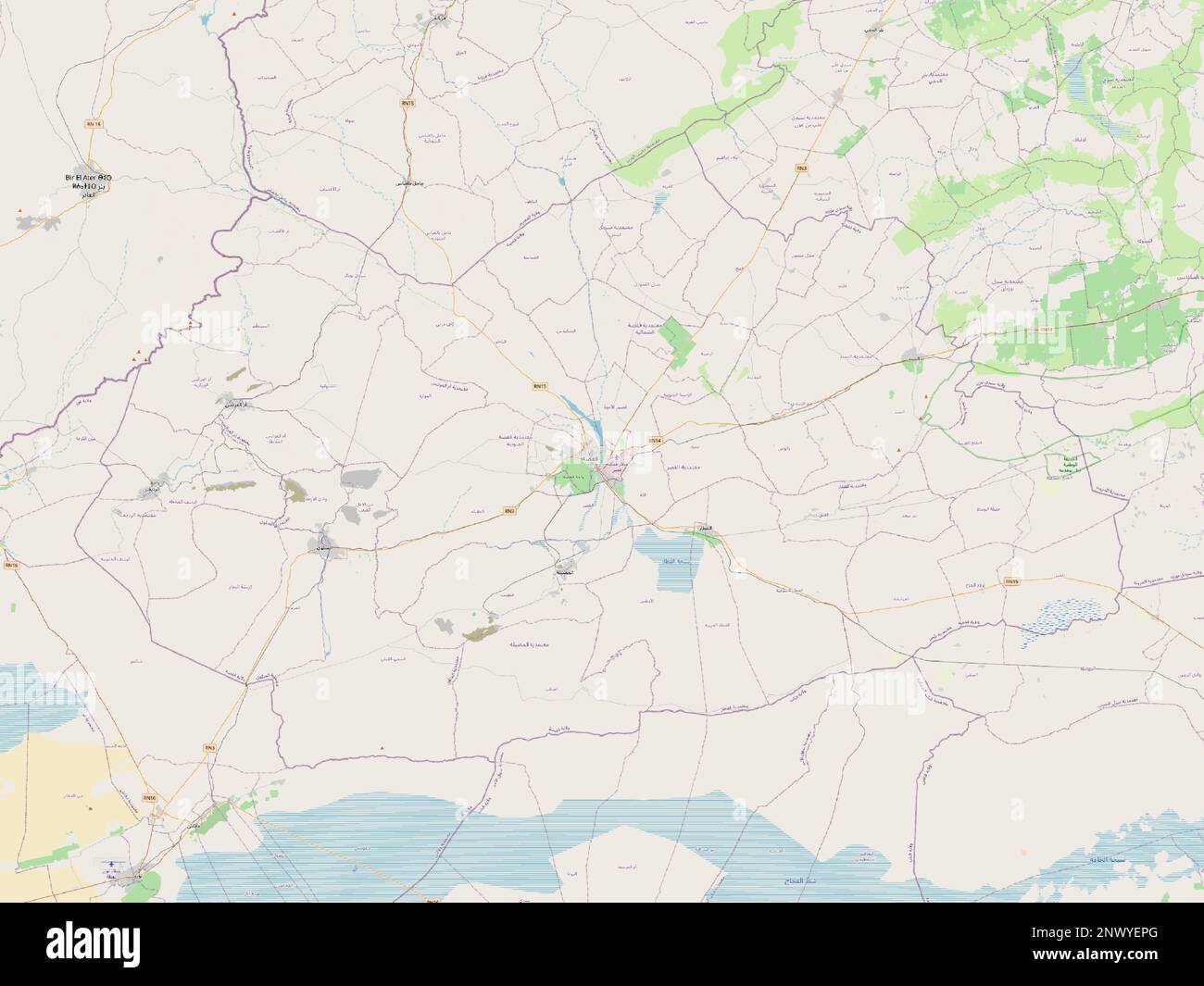 Gafsa, governorate of Tunisia. Open Street Map Stock Photo - Alamy