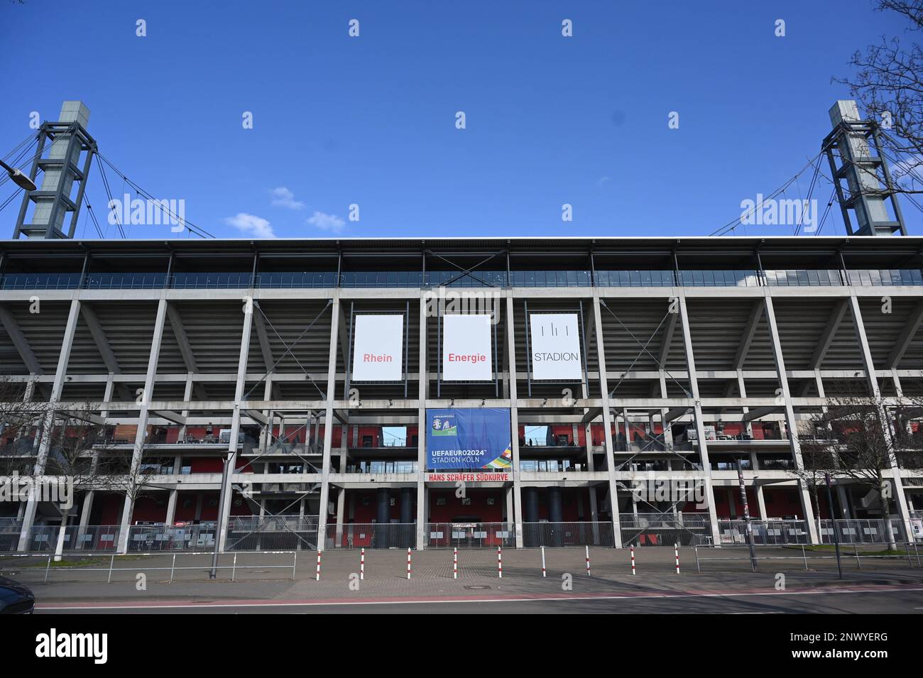 Cologne, Germany. 28th Feb, 2023. The football stadium RheinEnergie ...