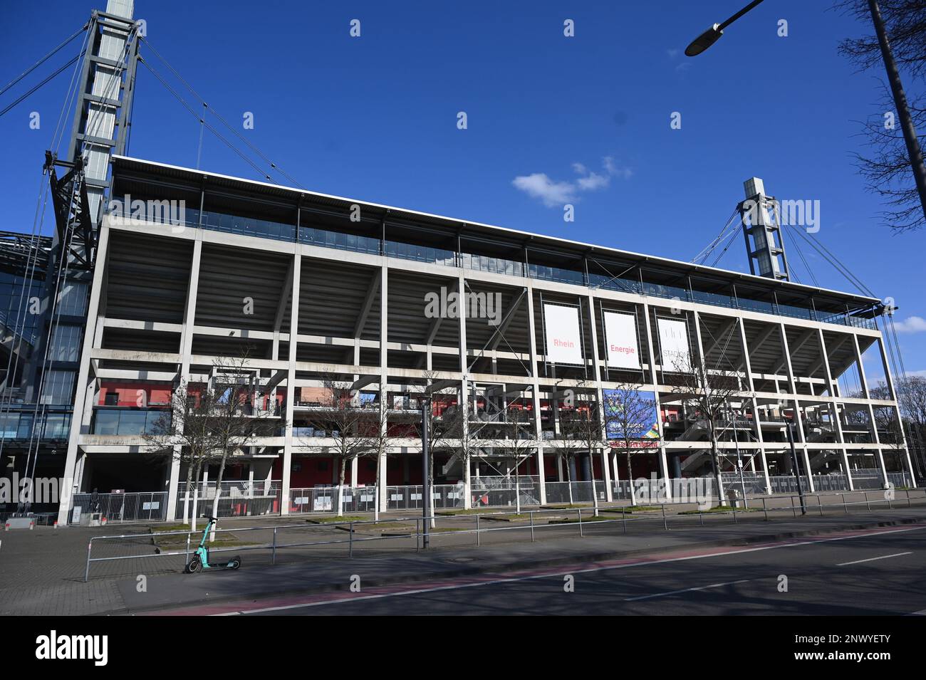 Cologne, Germany. 28th Feb, 2023. The football stadium RheinEnergie ...