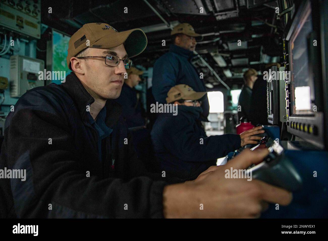ROSTOCK, Germany (Jan. 10, 2023) Gunner’s Mate 2nd Class Mark Schnabel ...