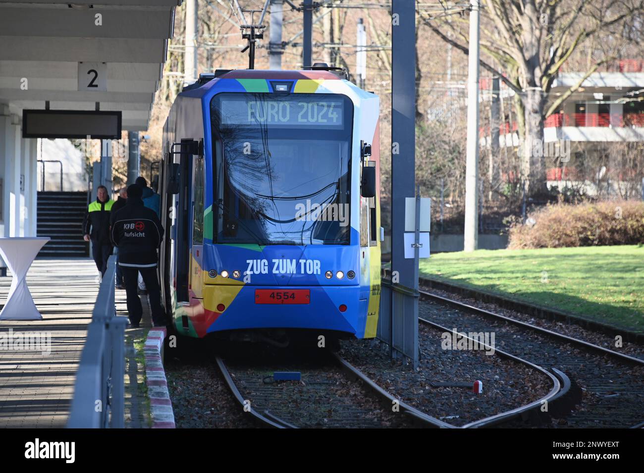 Cologne, Germany. 28th Feb, 2023. Presentation of the new KVB streetcar ...