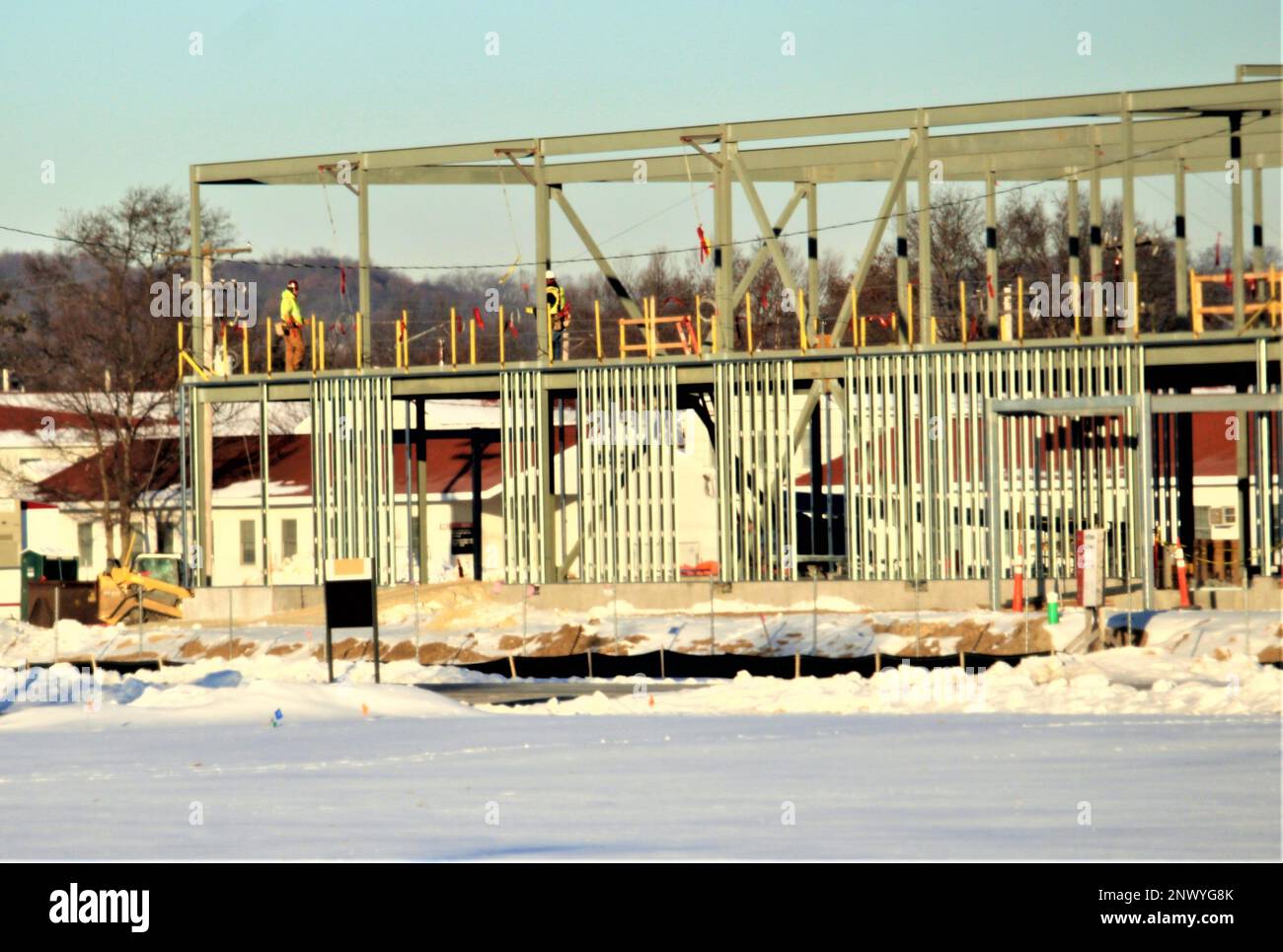 The construction area for a future transient training brigade ...