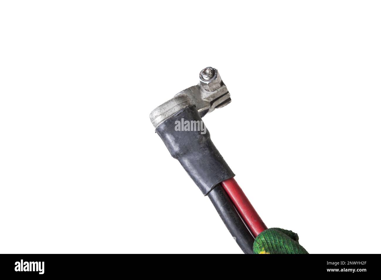 Automotive wiring harness with positive battery terminal and squib for ...