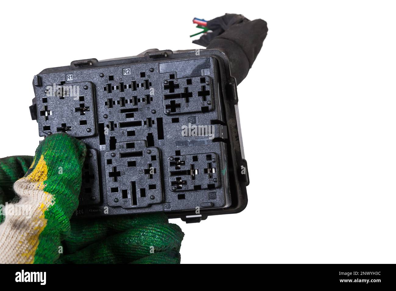 A modern car connector or trailer for closing an electrical circuit ...