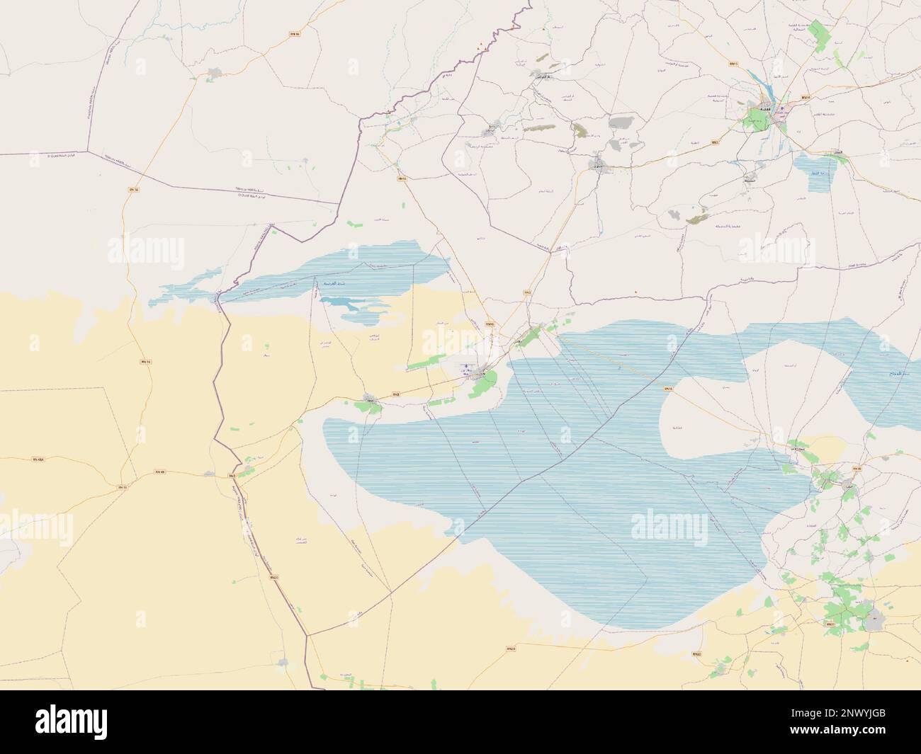Tozeur, governorate of Tunisia. Open Street Map Stock Photo - Alamy