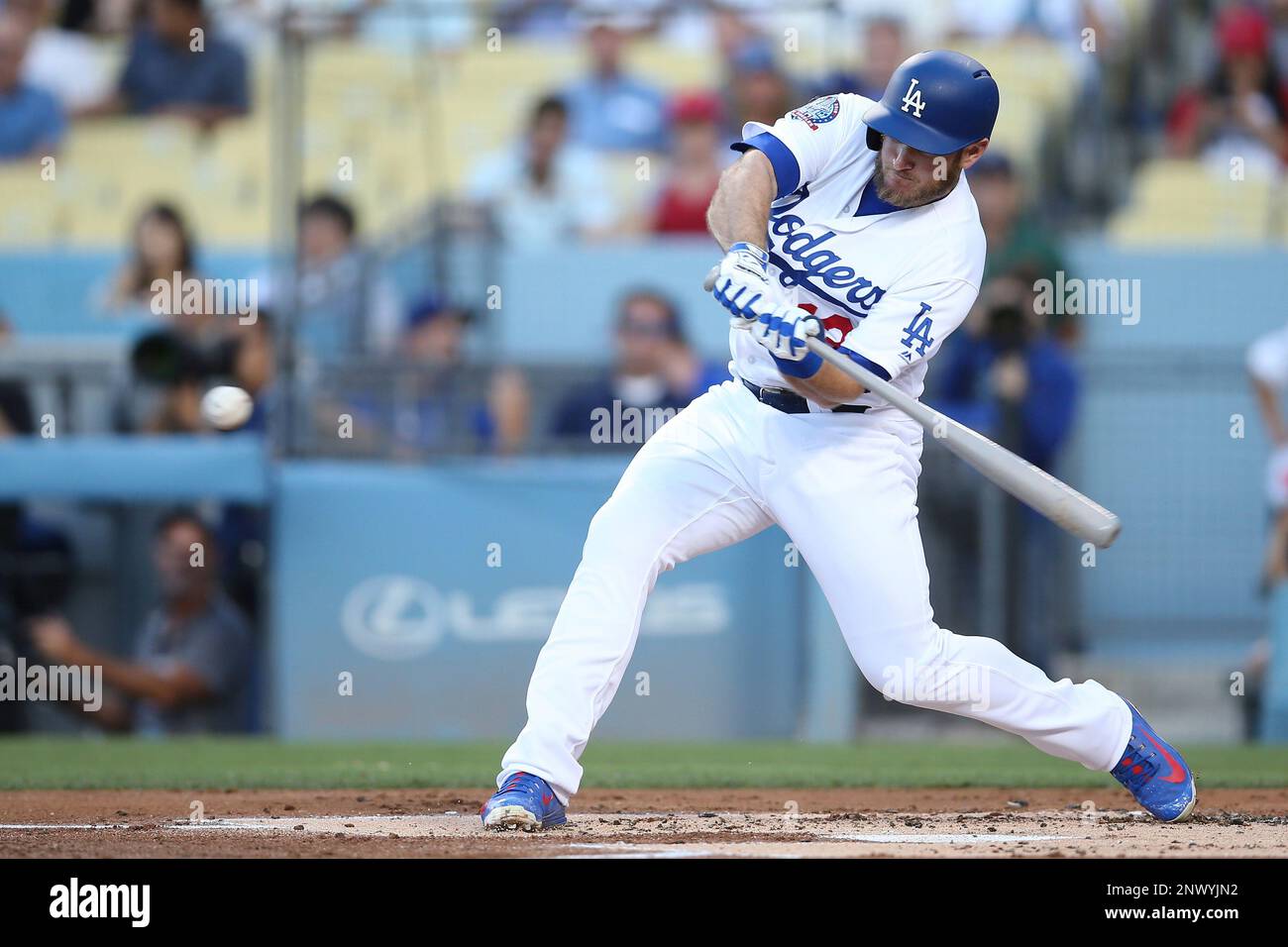 July 13, 2018: Los Angeles Dodgers first baseman Max Muncy (13) homers ...