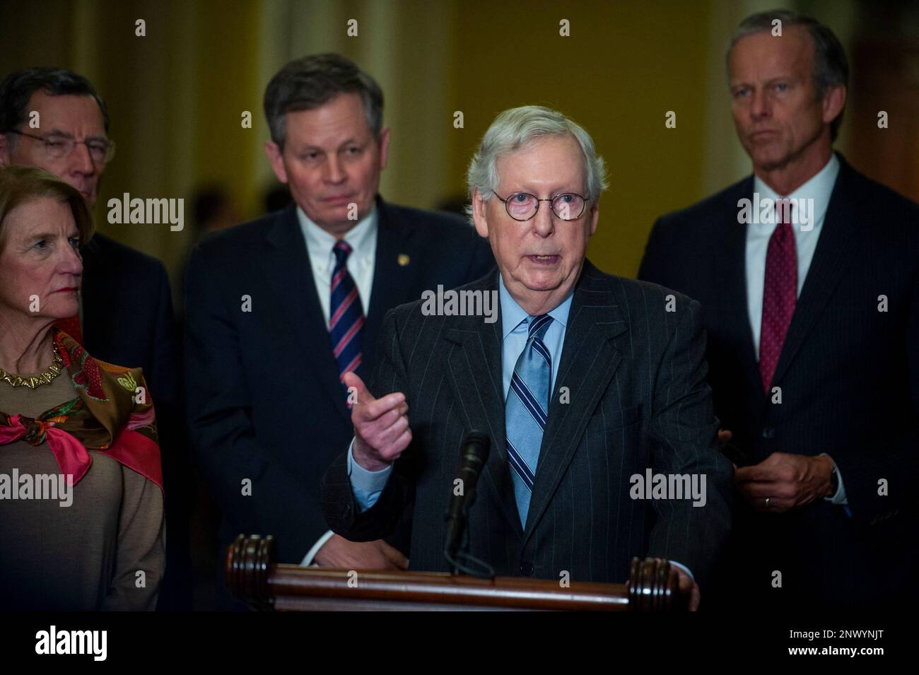 United States Senate Minority Leader Mitch McConnell (Republican of ...