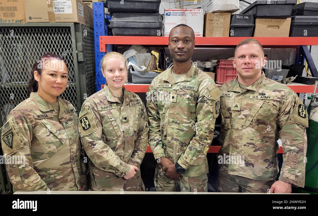 The JTF MED 374 BioMed Team; (left to right) Sgt. Kathleen Ortega ...