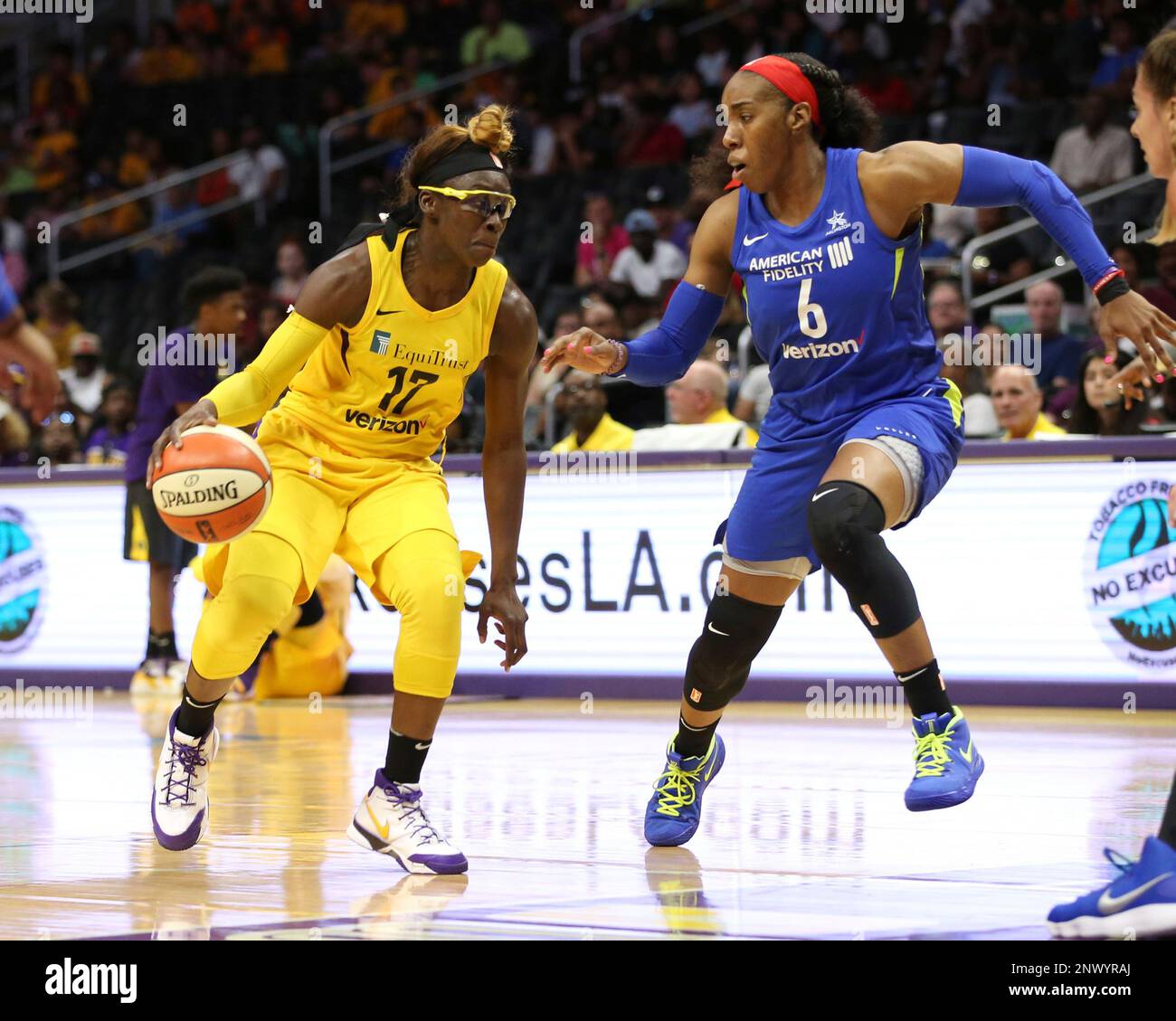 Los Angeles Sparks forward Essence Carson #17 during the Dallas Wings ...