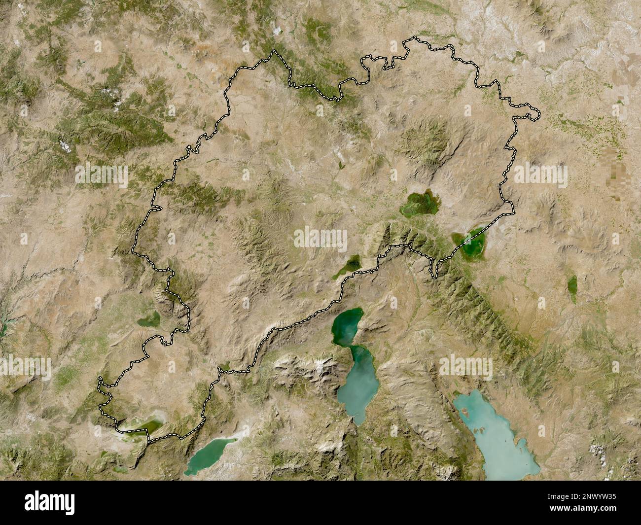 Afyon, province of Turkiye. Low resolution satellite map Stock Photo ...