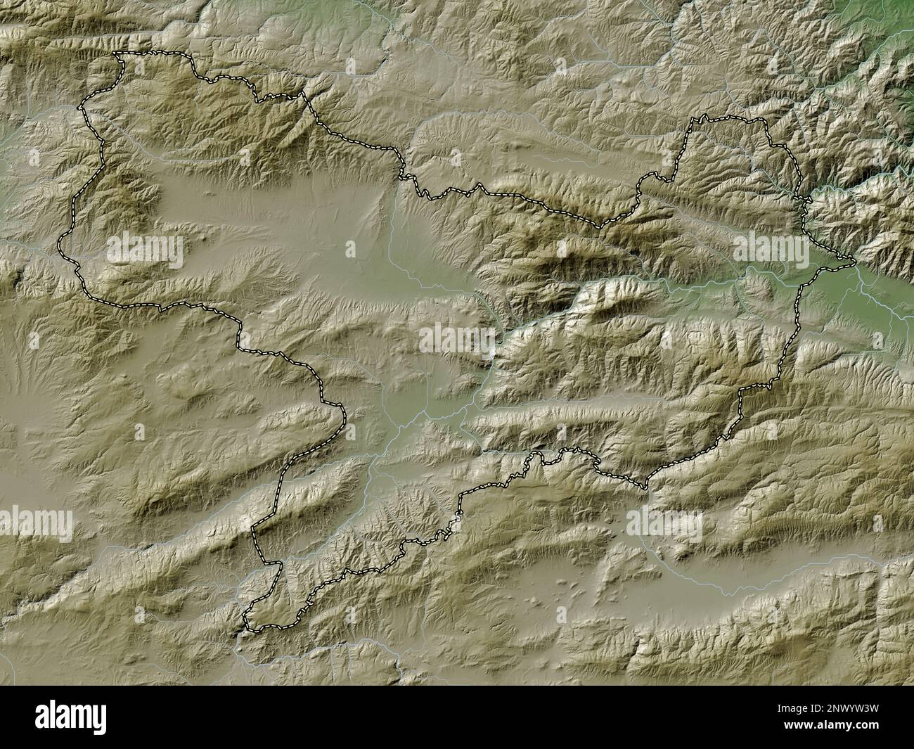 Amasya, province of Turkiye. Elevation map colored in wiki style with ...