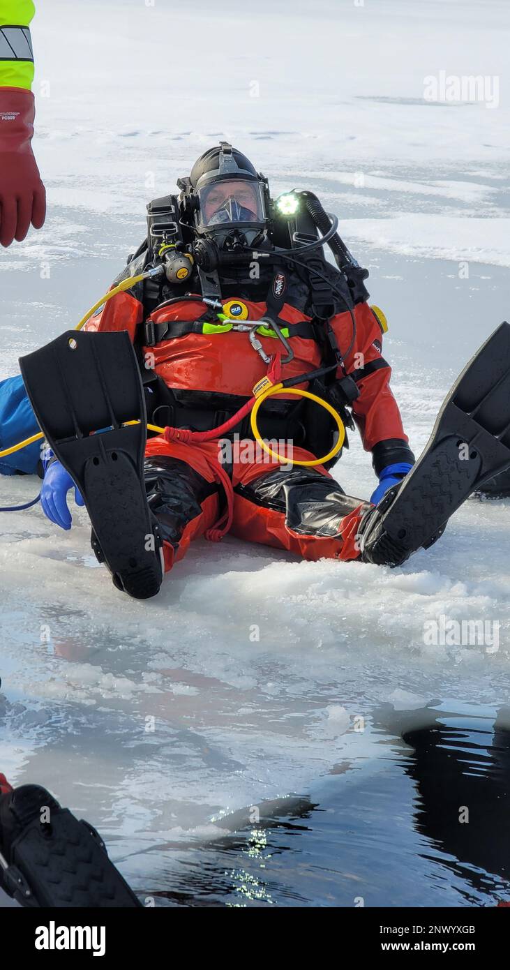 A firefighter with the Directorate of Emergency Services Fire ...