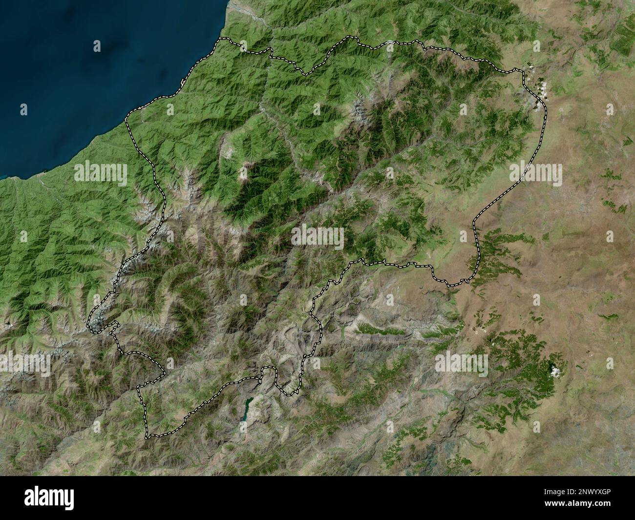 Artvin, province of Turkiye. High resolution satellite map Stock Photo ...