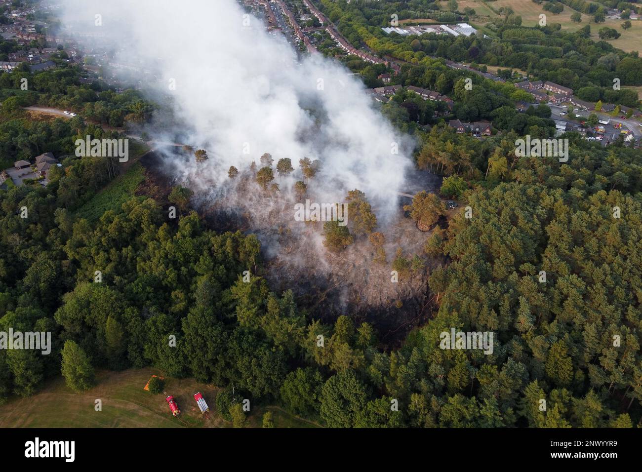 File photo dated 18/07/22 of firefighters responding to a large ...