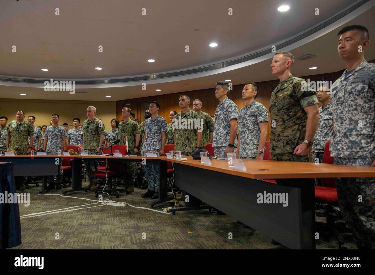 SINGAPORE (Jan. 9, 2023) Commanders and leaders from Logistics Group ...