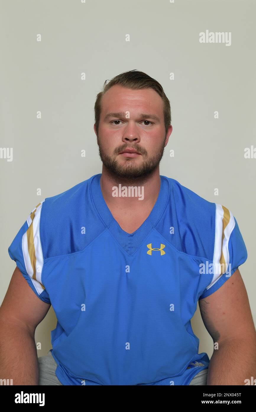 UCLA Bruins offensive lineman Justin Murphy (74) poses in Los Angeles ...