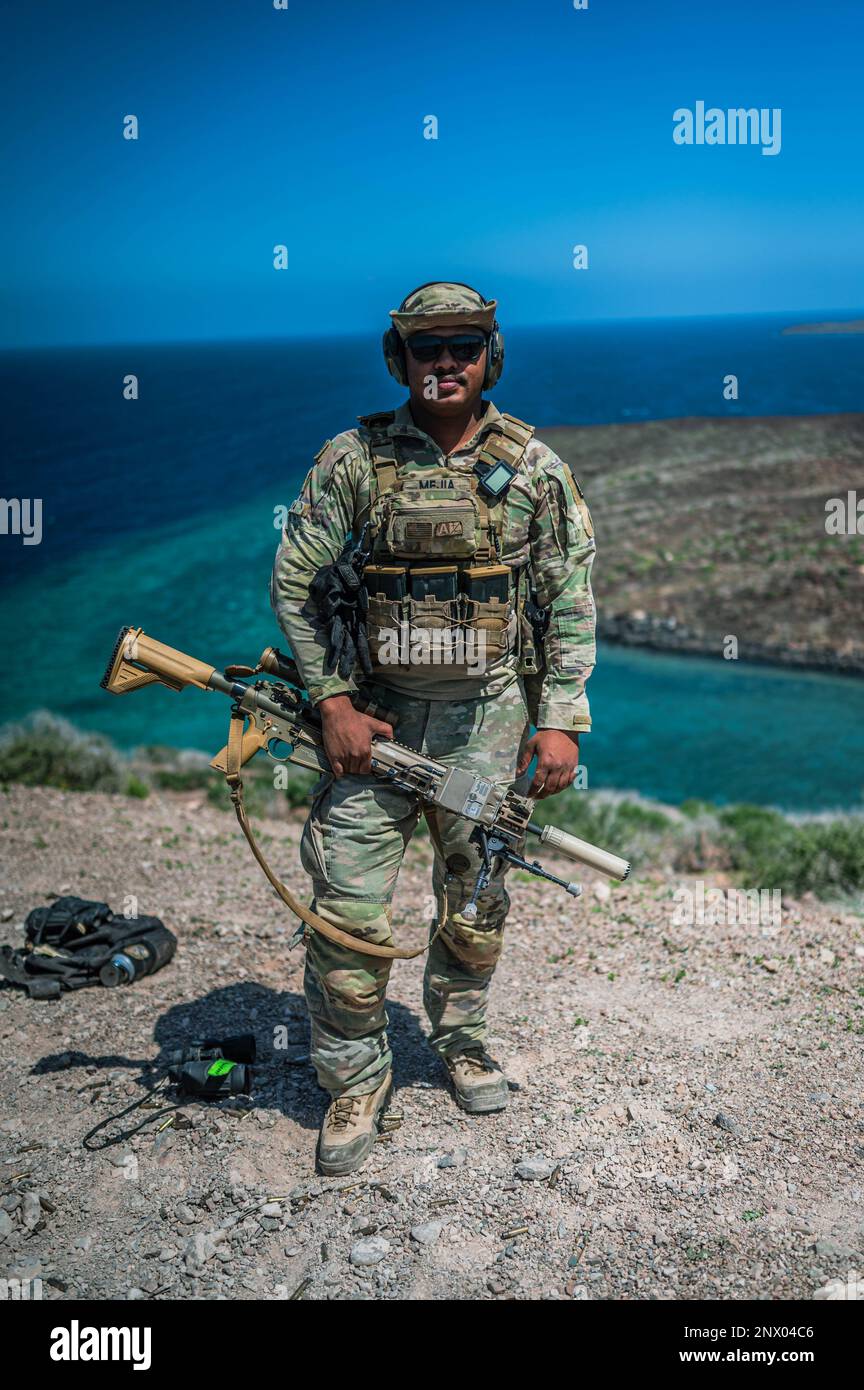 U.S. Army Staff Sgt. Ariel Mejia, weapon squad leader with Task Force ...