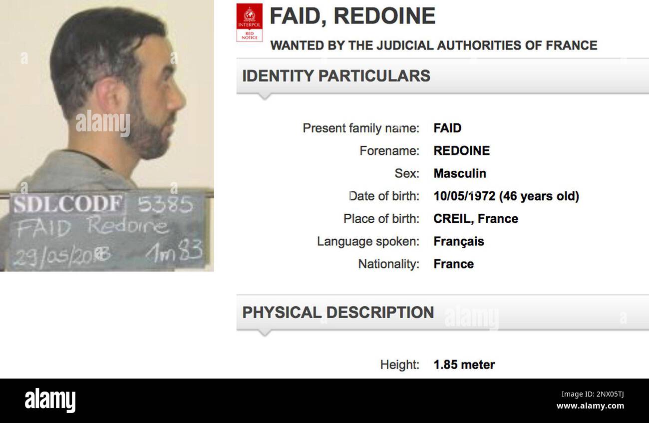 The July 9, 2018 screenshot of the Interpol website shows the wanted ...