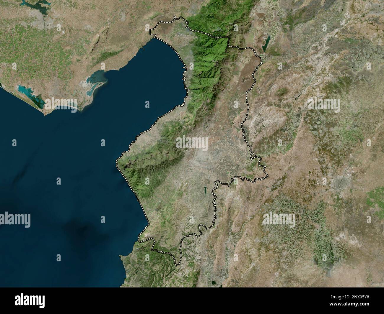 Hatay, province of Turkiye. High resolution satellite map Stock Photo ...