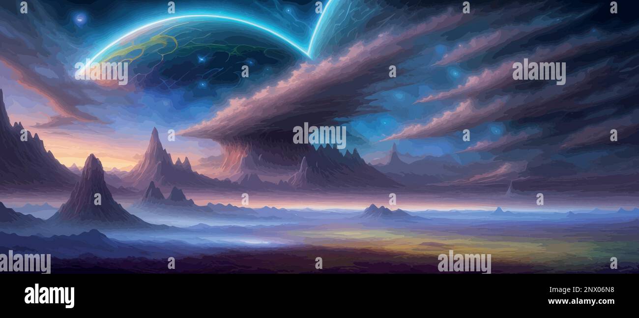 Dimensions of solar system Stock Vector Images - Alamy