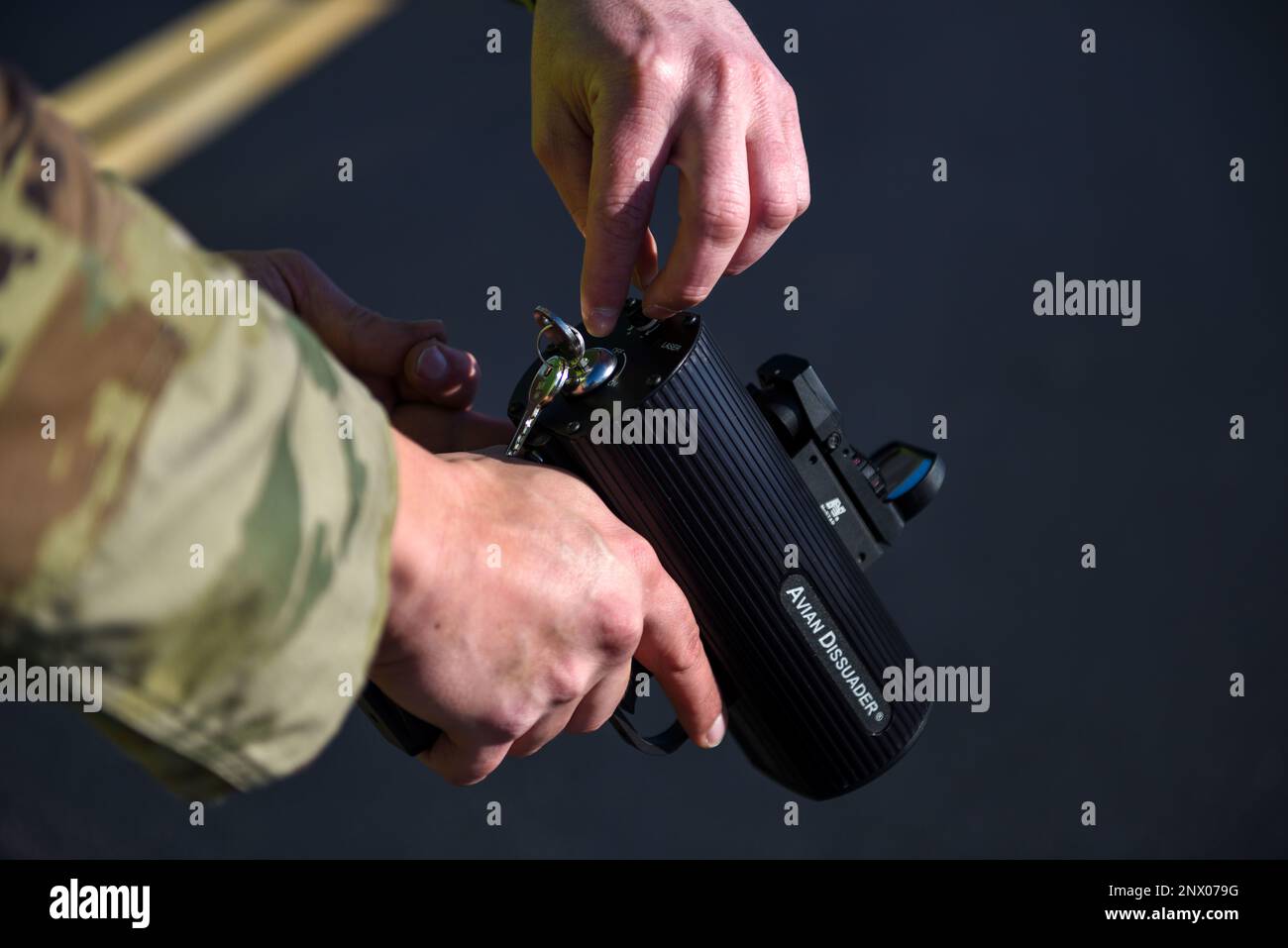 U.S. Air Force Master Sgt. James Levine, NCOIC of flight safety for the ...