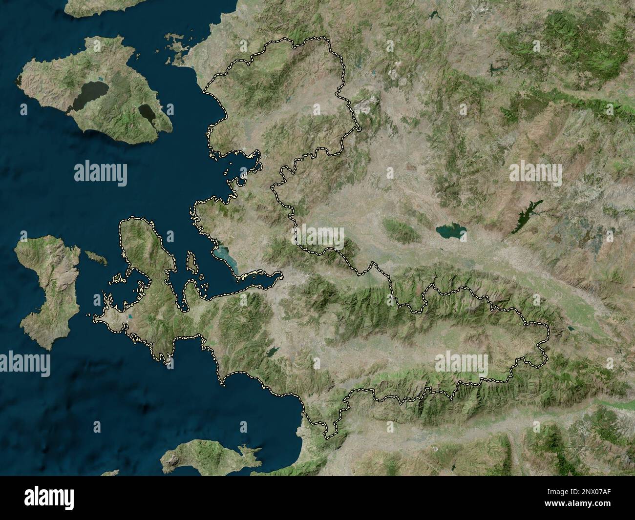 Izmir, province of Turkiye. High resolution satellite map Stock Photo ...