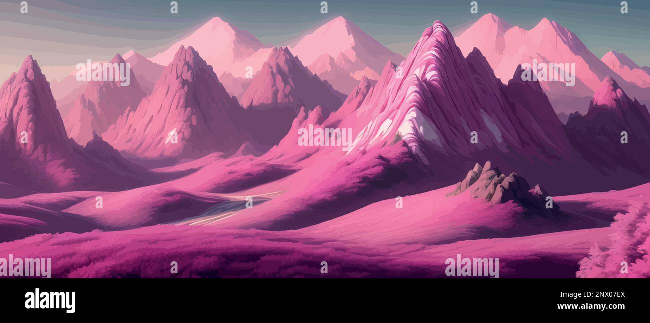 Background material landscapes Stock Vector Images - Alamy
