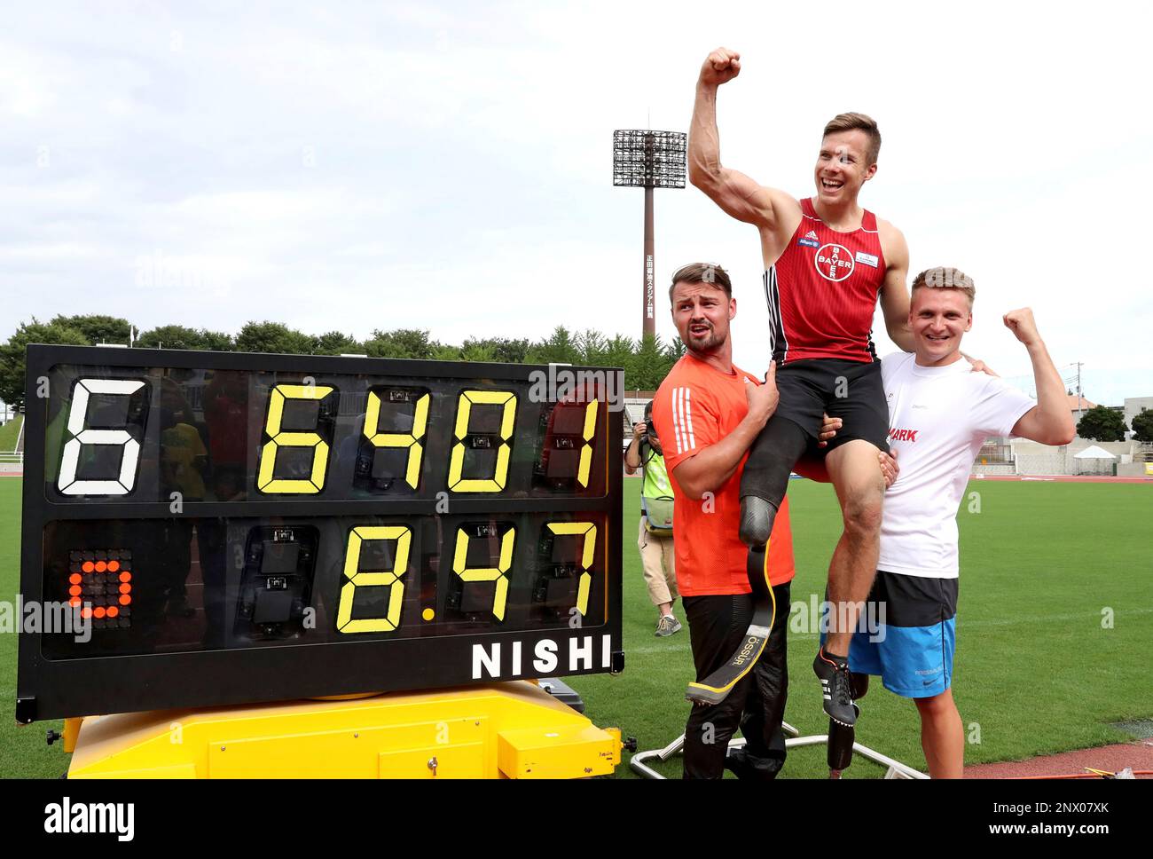 Markus REHM of Germany poses for photographers after competing in Men's ...