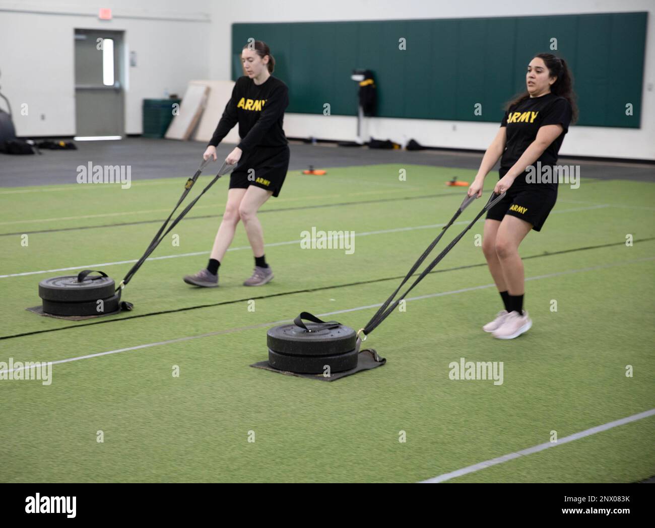U.S. Army Sgt. Nicholle Salvatierra and Sgt. Emma Scearce, 201st ...