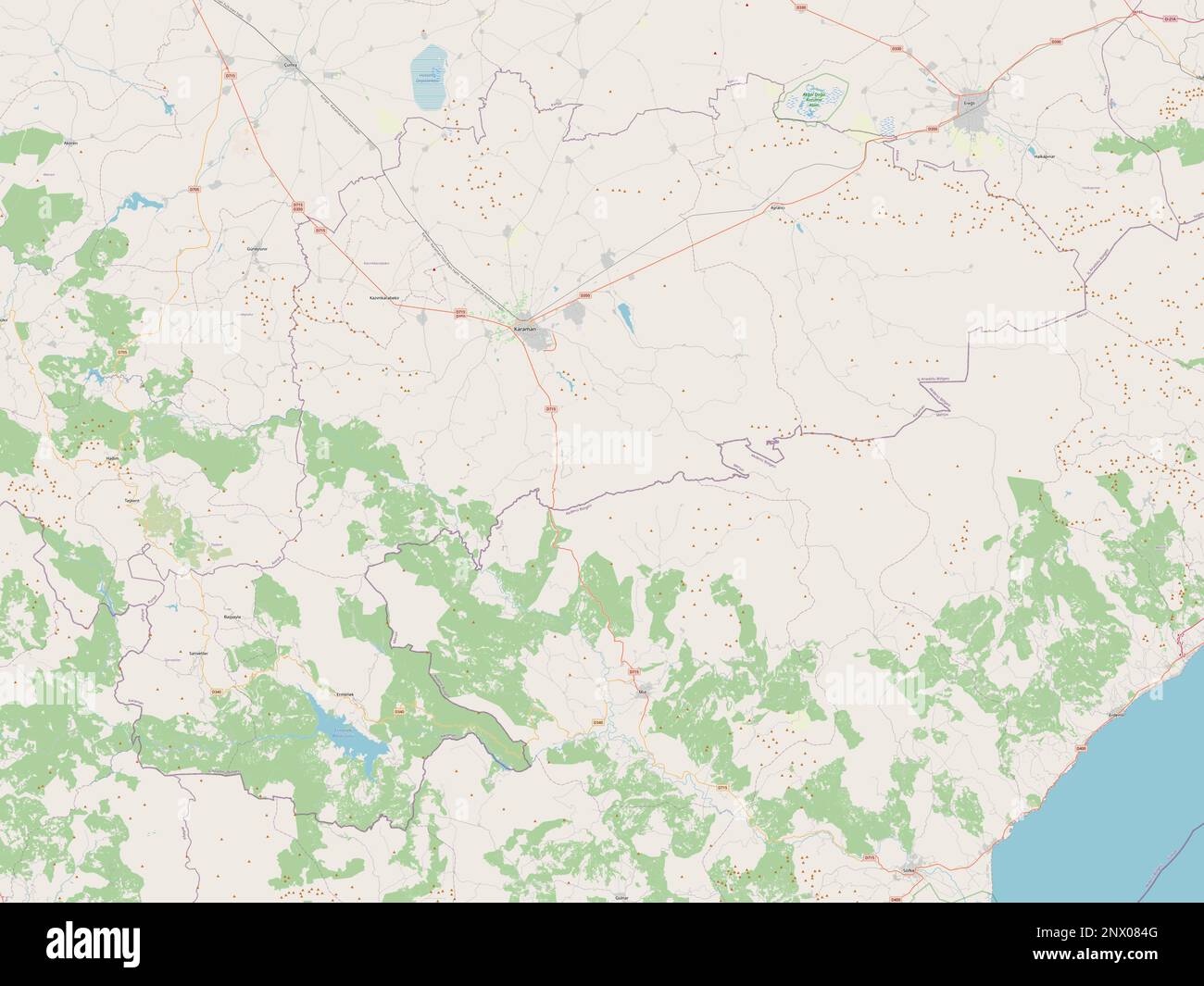 Map of karaman hi-res stock photography and images - Alamy