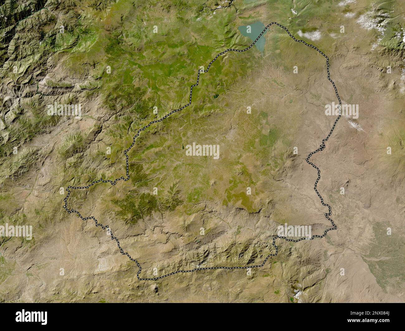 Kars, province of Turkiye. Low resolution satellite map Stock Photo - Alamy