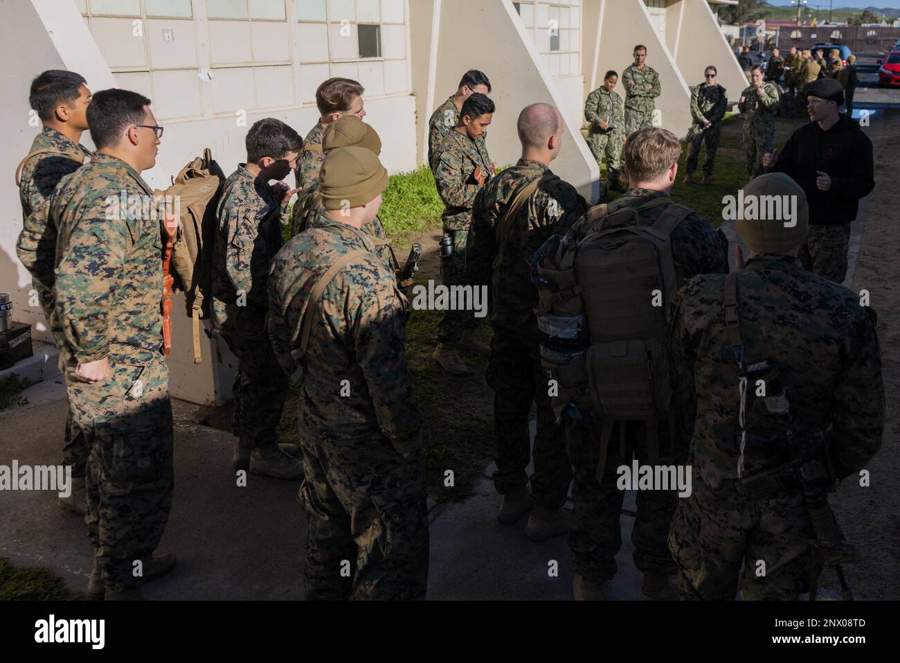 U.S. sailors with 1st Marine Division learn about tactical combat ...