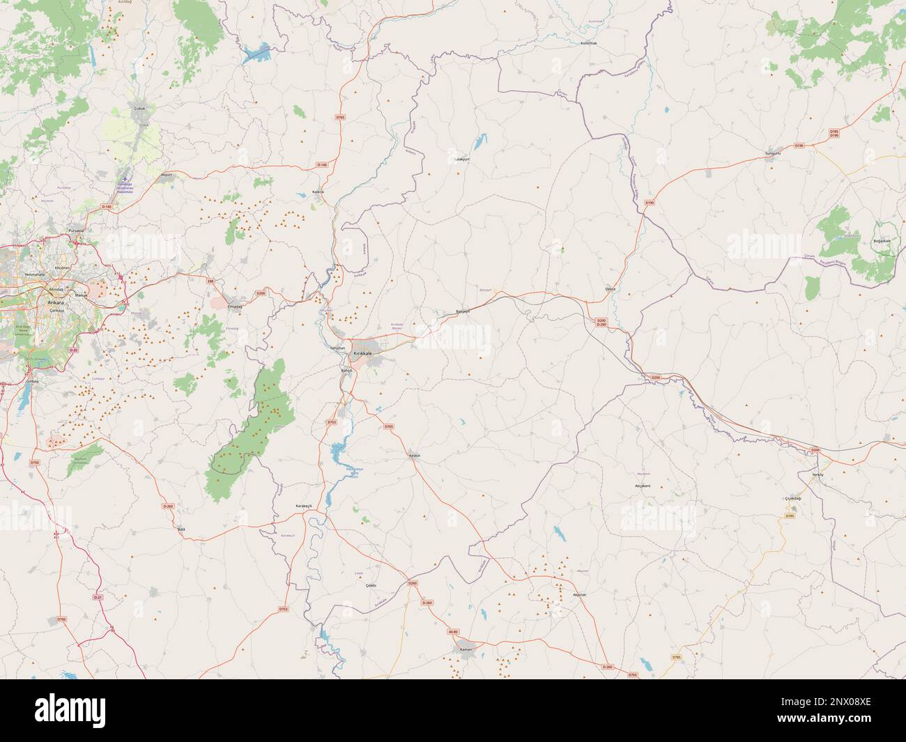 Map of kirikkale hi-res stock photography and images - Alamy