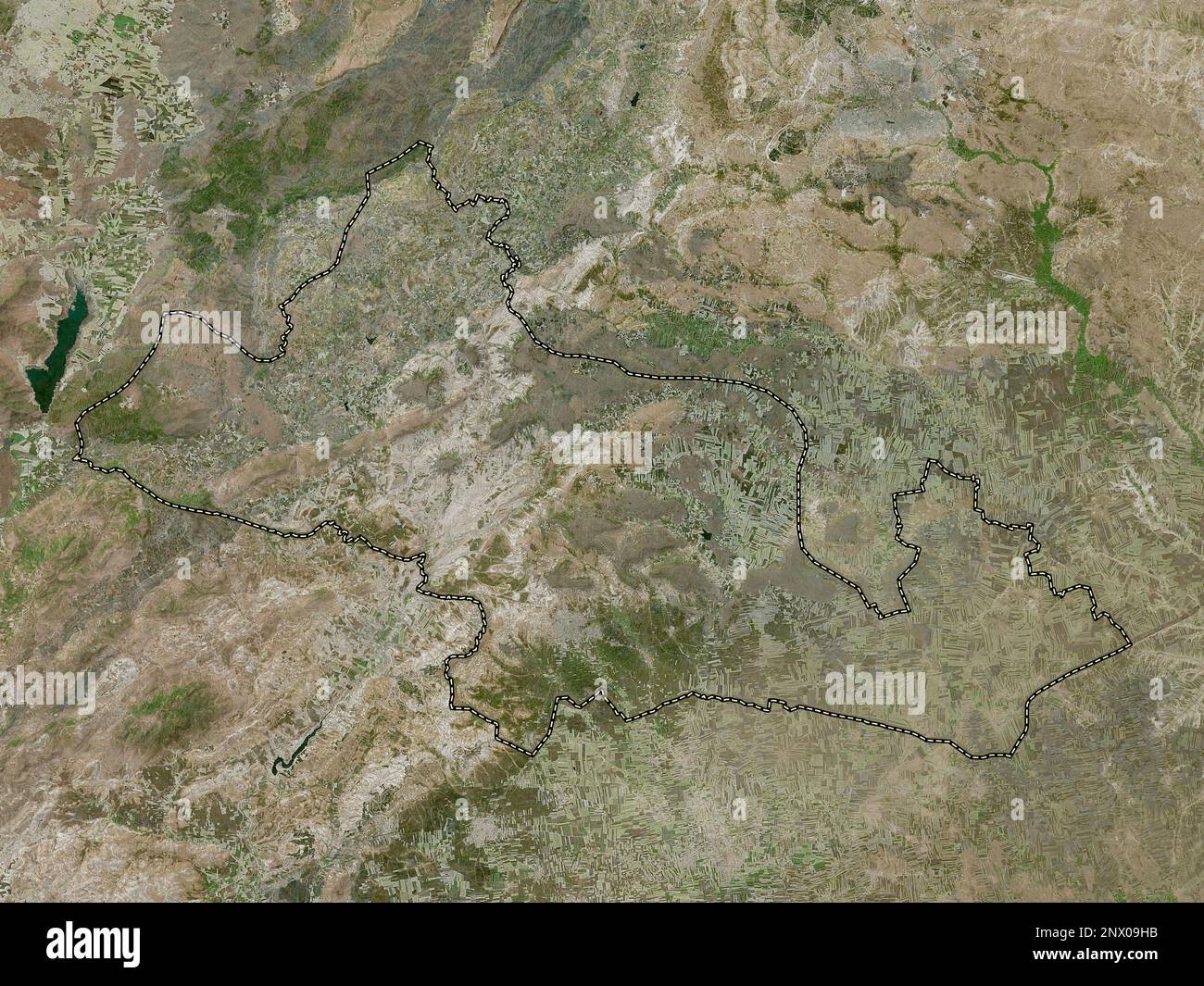 Kilis, province of Turkiye. High resolution satellite map Stock Photo ...