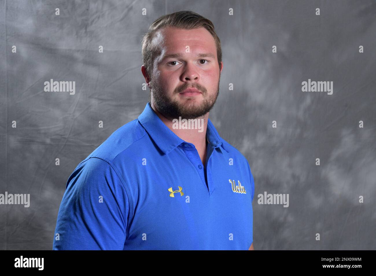 UCLA Bruins offensive lineman Justin Murphy (74) poses in Los Angeles ...