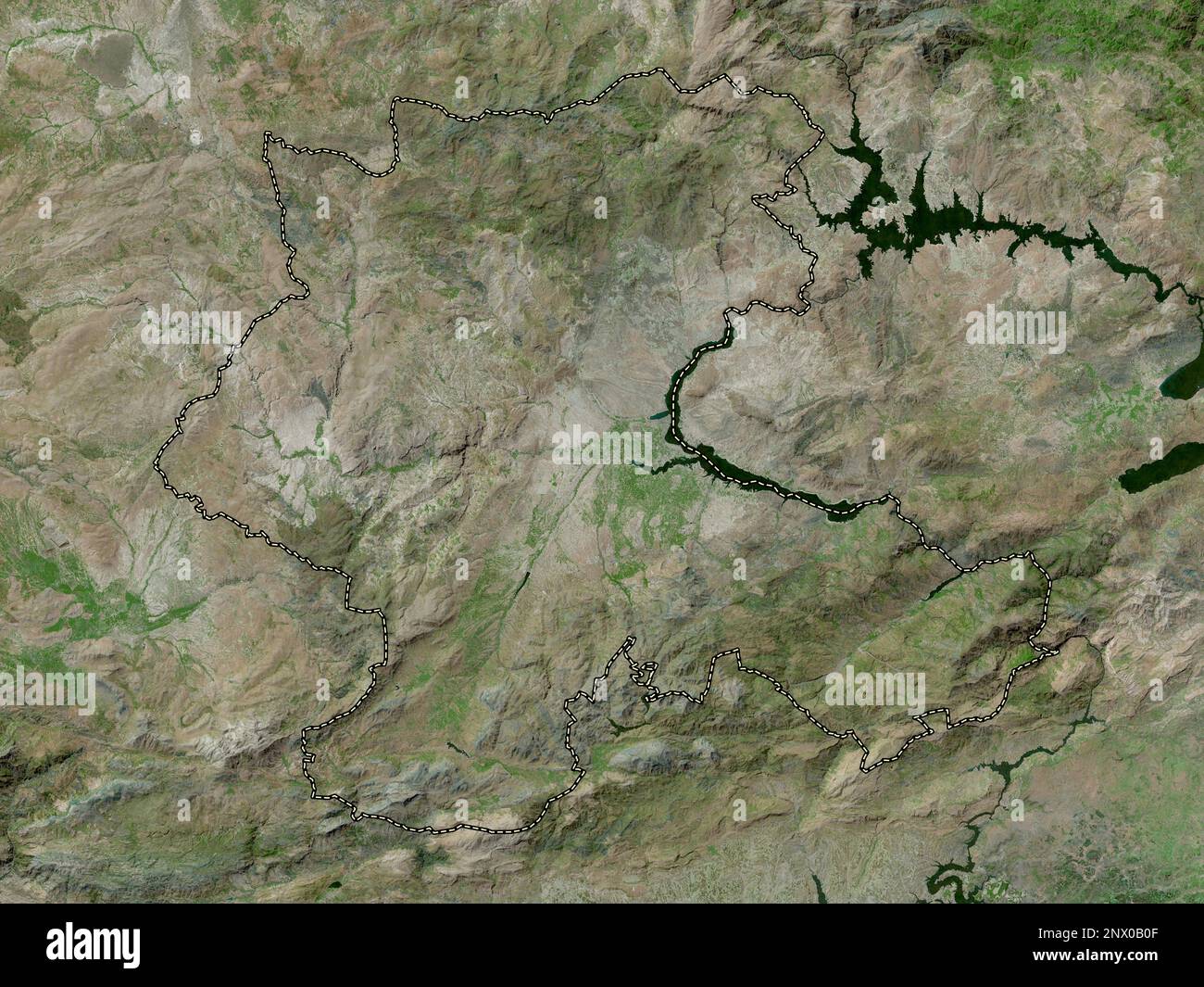 Malatya, province of Turkiye. High resolution satellite map Stock Photo ...