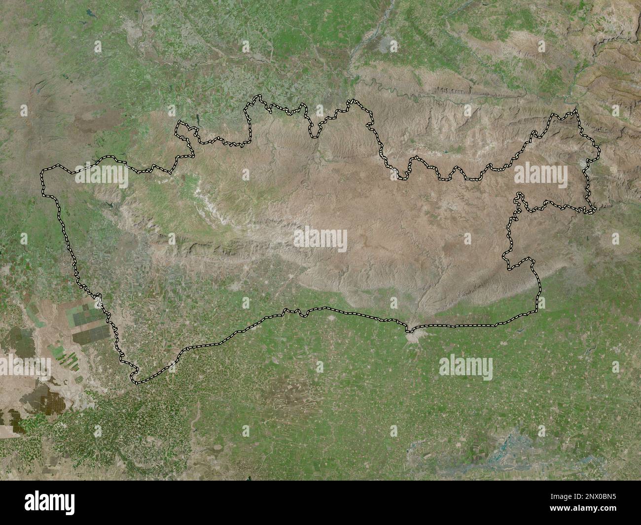 Mardin, province of Turkiye. High resolution satellite map Stock Photo ...