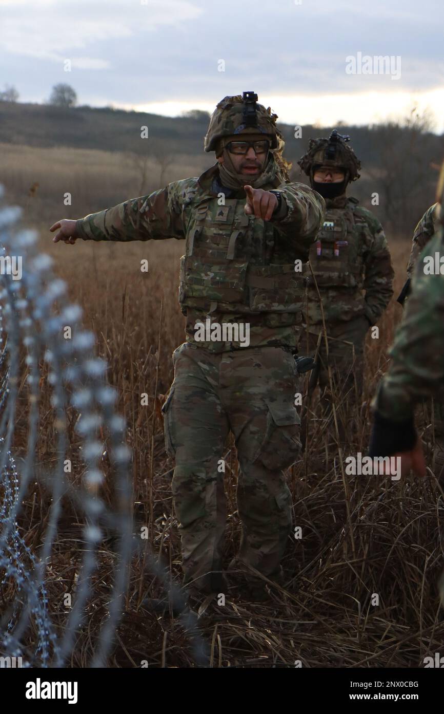 Soldiers assigned to the 39th Brigade Engineer Battalion, 2nd Brigade Combat Team “Strike ...