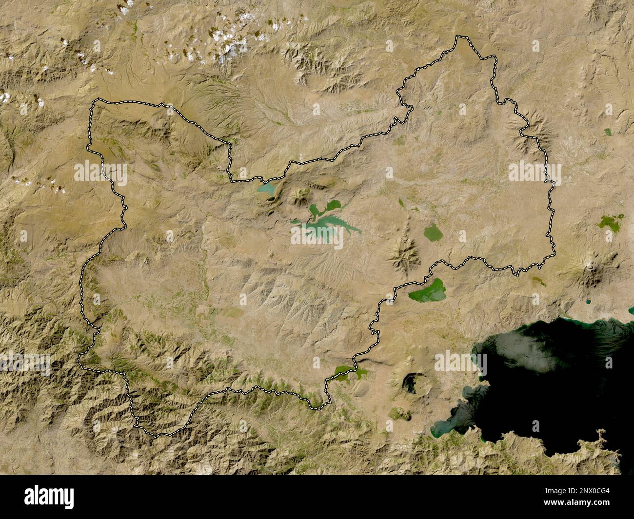 Mus, province of Turkiye. Low resolution satellite map Stock Photo - Alamy