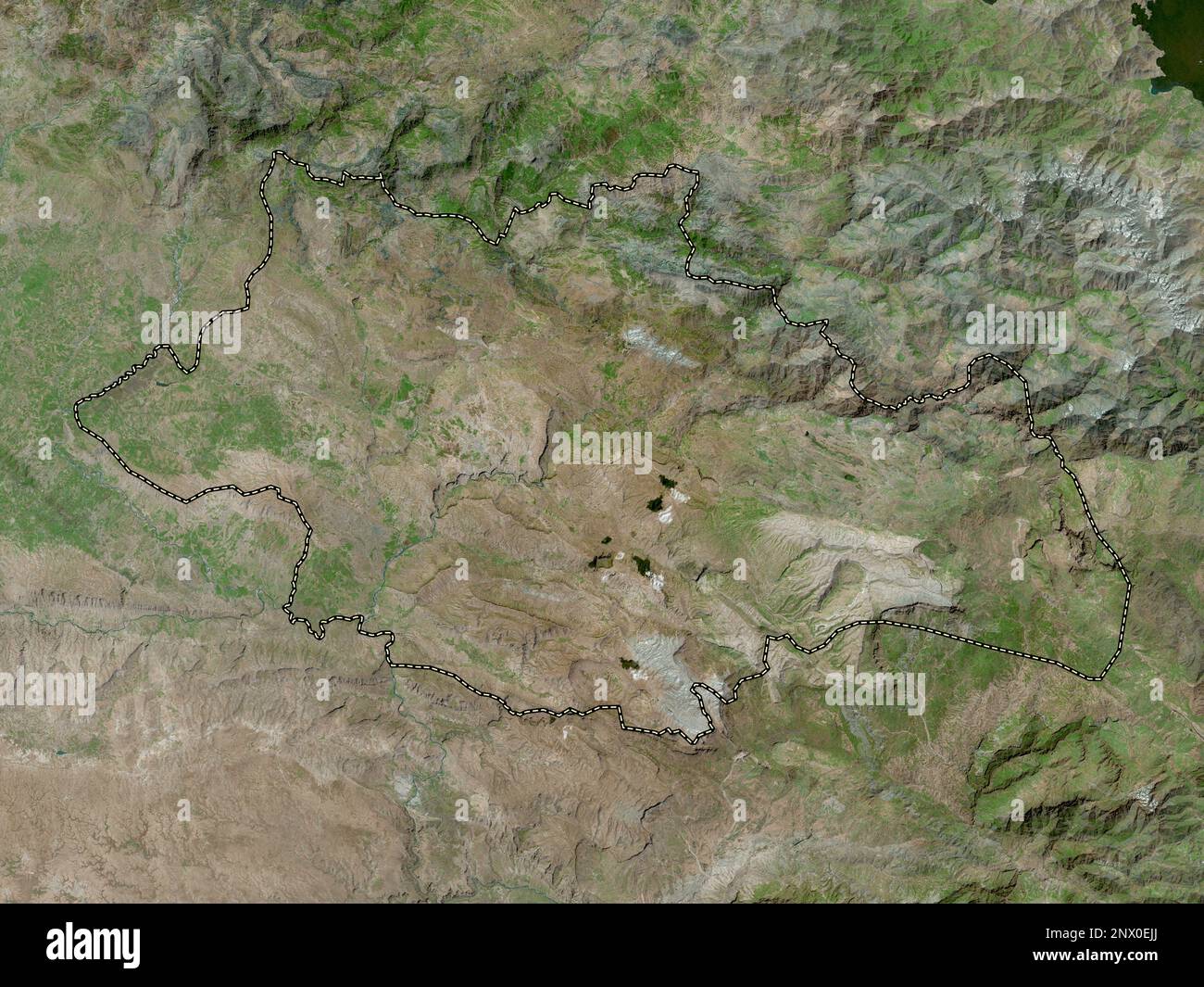 Siirt, province of Turkiye. High resolution satellite map Stock Photo ...